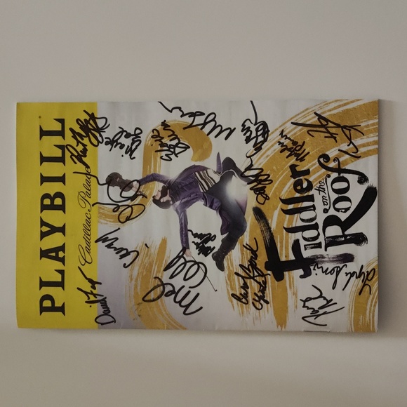 Art | Authentic Signed Fiddler On The Roof Playbill | Poshmark